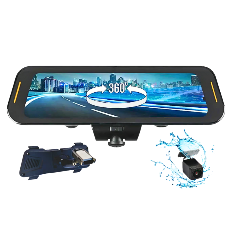 Rydeen TOMBO 360X – 360° Dash Cam Rearview Mirror